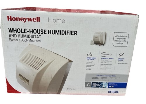 Honeywell HE360A Whole House Fan-Powered Humidifier HE360 Humidifier ...