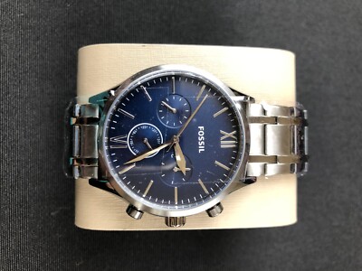 Brand New Authentic Fossil Fenmore Smoke Stainless Steel Watch (BQ2401 ...