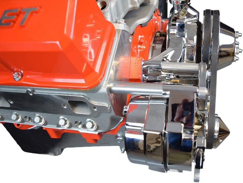 SBC Adjustable Alternator Bracket Low Mount Kit Compatible with Small ...