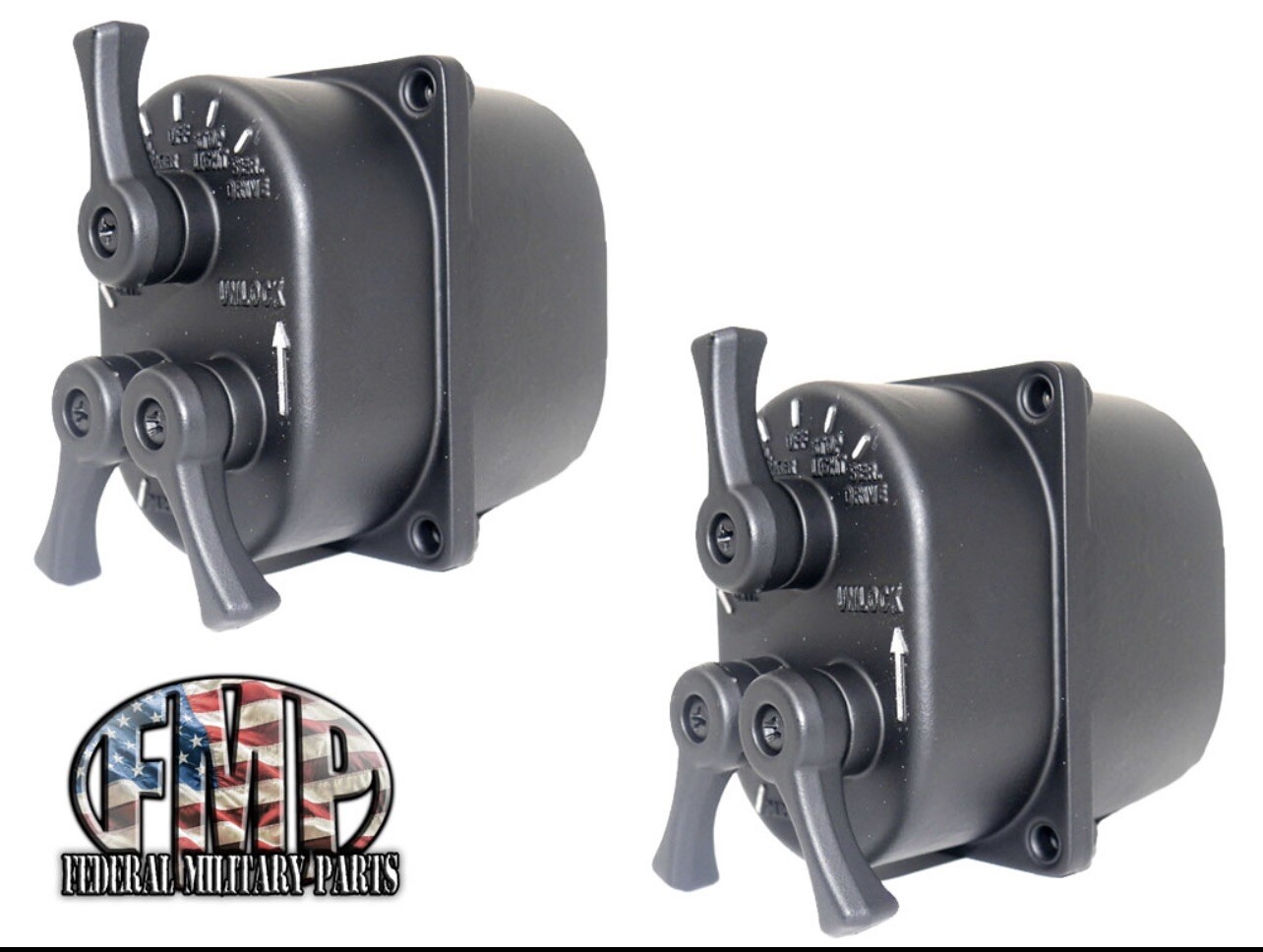 2PK MS 51113-1 HEAD LIGHT SWITCH CONTROL BLACK 3-LEVER MILITARY HUMVEE ...