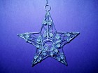 See Through Star Christmas Ornament 3D Metal Silver Color With ...