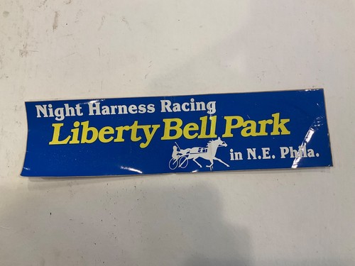 VTG Liberty Bell Park Harness Racing Northeast Philadelphia Decal ...