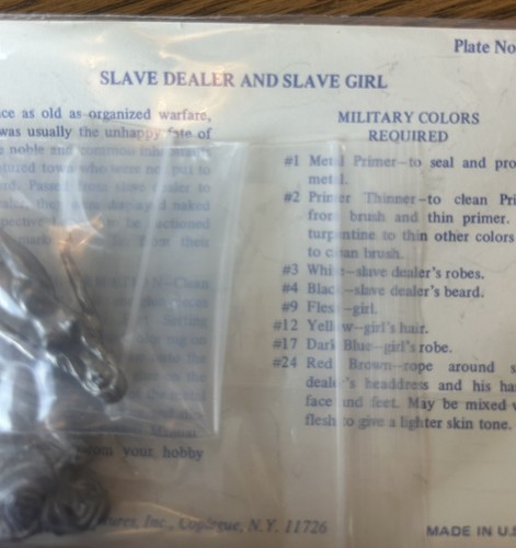 IR Imrie/Risley Miniatures Slave Dealer & Slave Girl C39 Metal Kit USA ...
