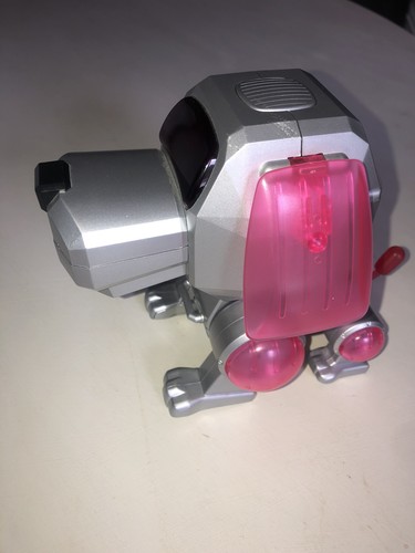 Tiger Electronics Poo-chi Robot Dog Pink Silver Working W/Ears, Tail ...