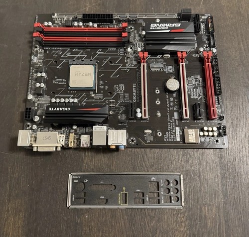 Gigabyte GA-AB350-Gaming 3 Motherboard & AMD Ryzen 5 1600 W/ IO Board ...