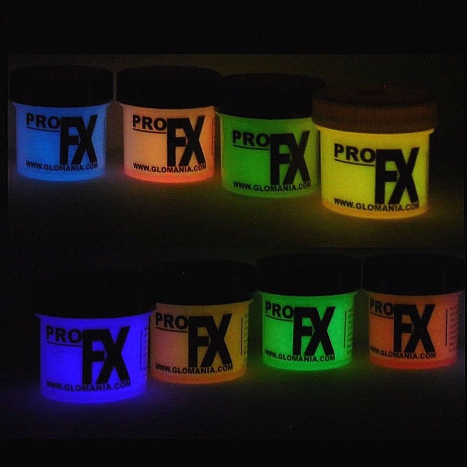 GLOW in the DARK Daytime Visible 1 OZ to 8 OZ Pots Art Craft Acrylic | eBay