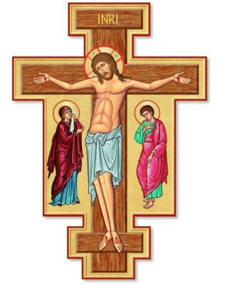 JESUS ON THE CROSS ICON 8 x 10" ULTRA PREMIUM SATIN Print ready to ...