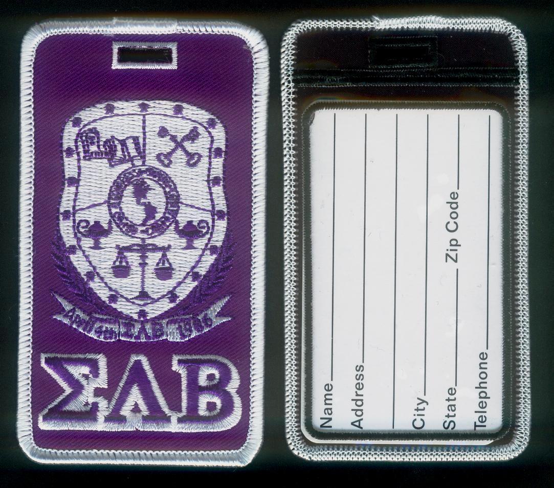 SIGMA LAMBDA BETA Luggage ID Tags (Set of 2) Crest / Shield | eBay
