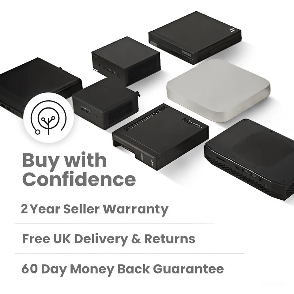 Dell Wyse 5070 Fanless Mini PC J4105 8GB RAM 32GB + 128GB SSD USB-C VAT ...