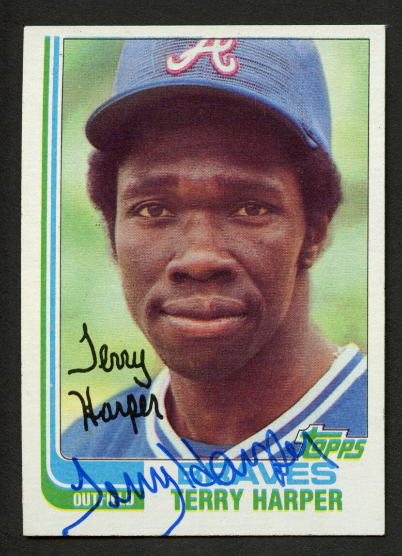 Terry Harper #507 signed autograph auto 1982 Topps Baseball Trading ...