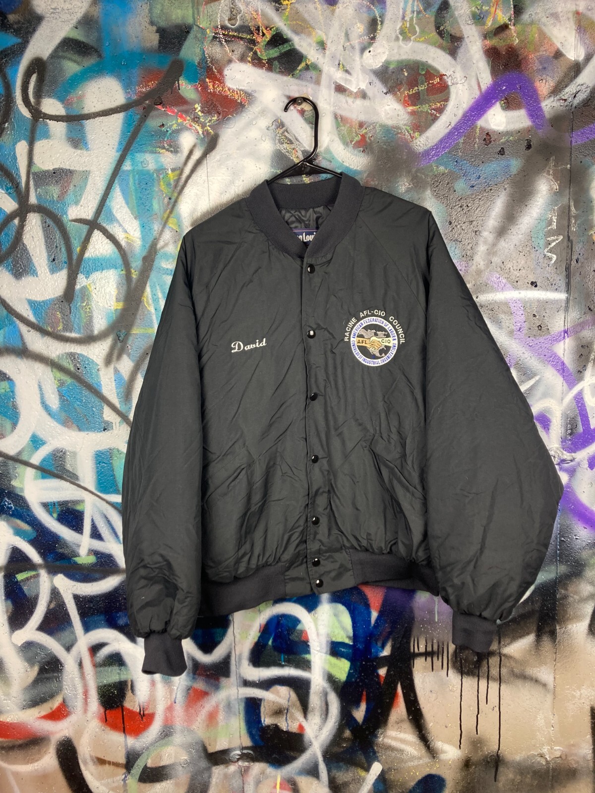 Vintage AFL-CIO Union Work Jacket Insulated Men's XL - Gem