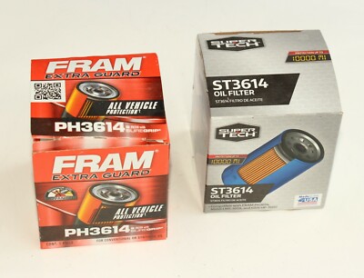 Engine Oil Filters x 2: FRAM PH3614 and Super Tech ST3614 / new | eBay
