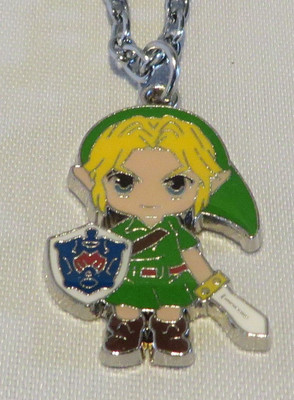 LEGEND OF ZELDA "LINK" 1 1/4" METAL PENDANT ON 20" ADJUSTABLE CHAIN | eBay