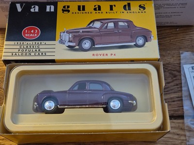 Vanguards 1:43 Scale Rover P4 Diecast Car Model In Maroon VA19000 | eBay UK