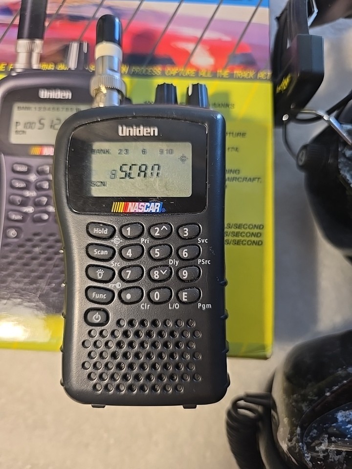 Uniden BC72XLT NASCAR Racing Scanner and 2 sets of Race Ready ...