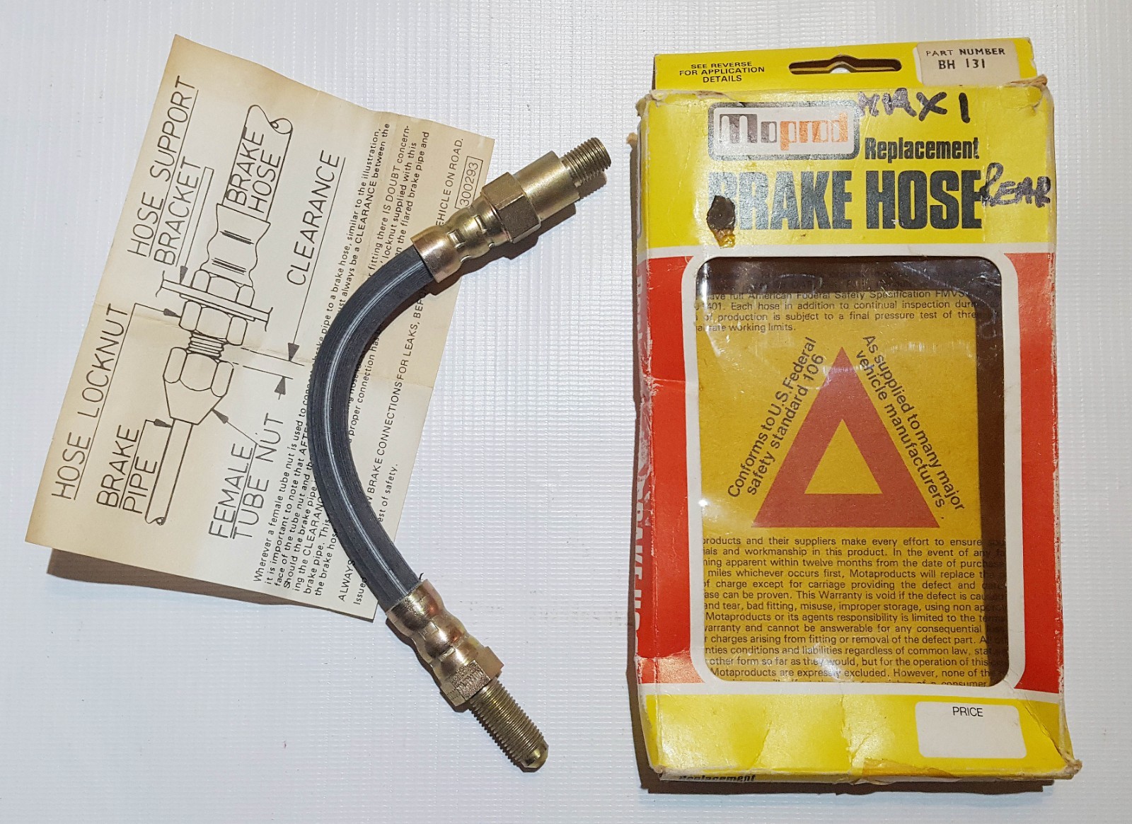 TRIUMPH TR5, TR6 MOPROD REAR BRAKE HOSE (BH131) | eBay UK
