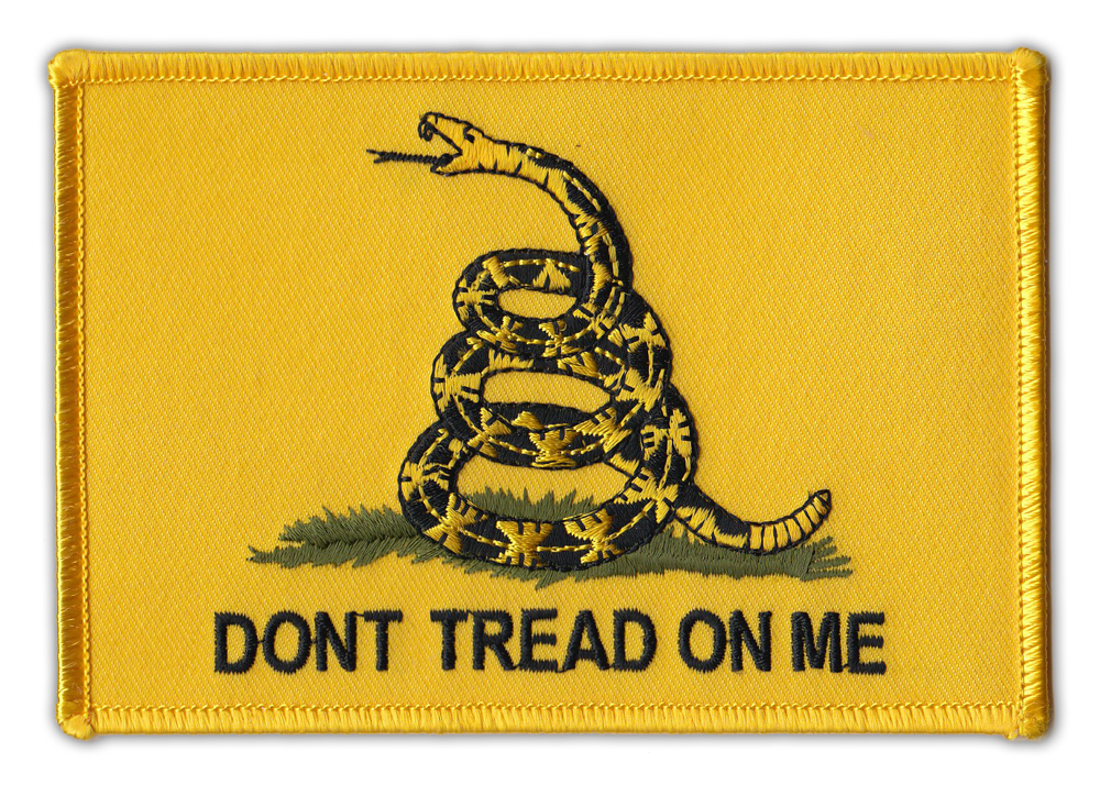 Motorcycle Jacket Patch - Gadsden Flag Second Amendment Coiled Snake ...