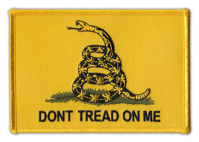 Motorcycle Jacket Patch - Gadsden Flag Second Amendment Coiled Snake ...