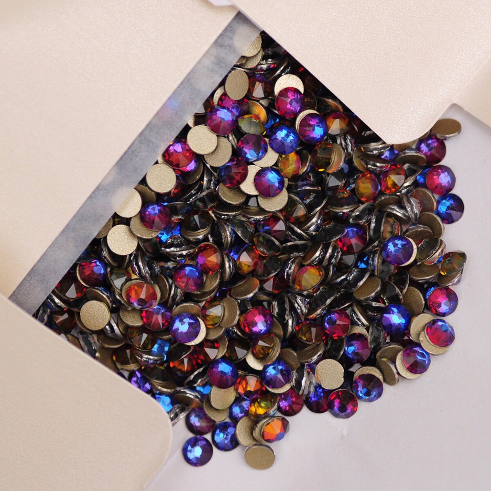 high-quality 2088 Green Blue Volcano Flatback Non Hotfix Nail Art ...