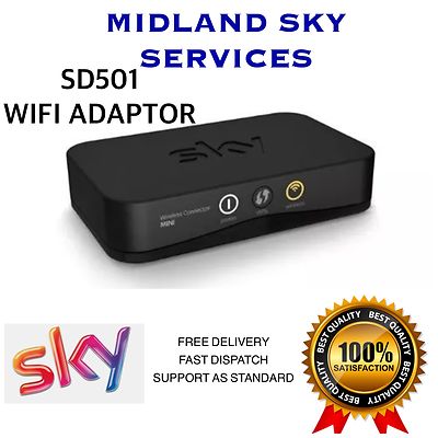 SD501 SKY HD WIRELESS WiFi MINI USB ADAPTER FOR ANYTIME TV ON DEMAND ...