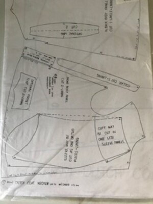 SEVENTEENTH CENTURY DUTCH COAT . SEWING PATTERN. FITS UP TO 44" CHEST ...