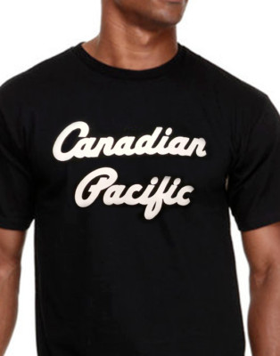 Canadian Pacific (CP) "1960's Script Lettering" Logo 100% Cotton T ...