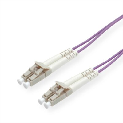 OM4 LC-LC 100G Violet Duplex Multimode Fiber Cable (50/125) (Purple 2M ...
