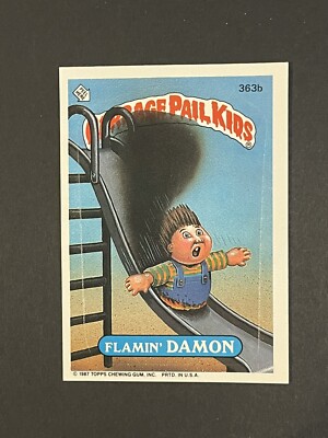 1987 Garbage Pail Kids 9th series 9 Flamin' Damon #363b GPK NM | eBay