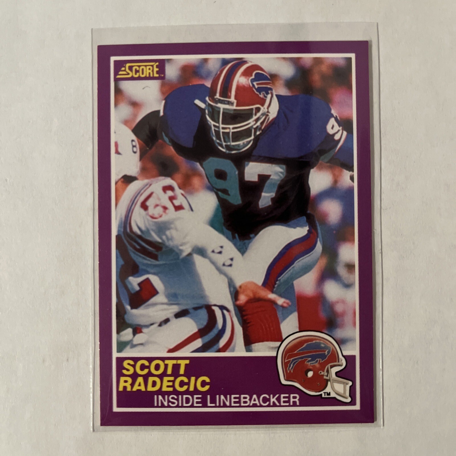1989 Score Supplemental Football Card #393S Scott Radecic RC NFL | eBay