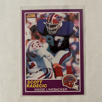 1989 Score Supplemental Football Card #393S Scott Radecic RC NFL | eBay