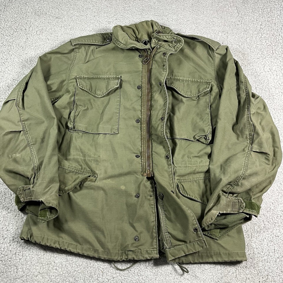 Vintage Military Cold Weather M-65 Jacket Mens Extra Large Green US ...