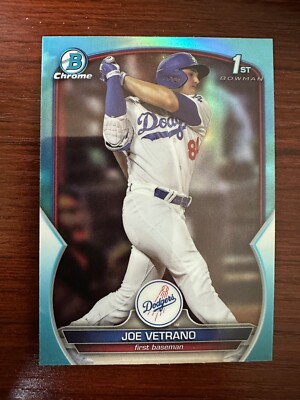 Joe Vetrano 2023 Bowman Draft 1st Chrome Sky Blue Refractor #BDC-91 ...