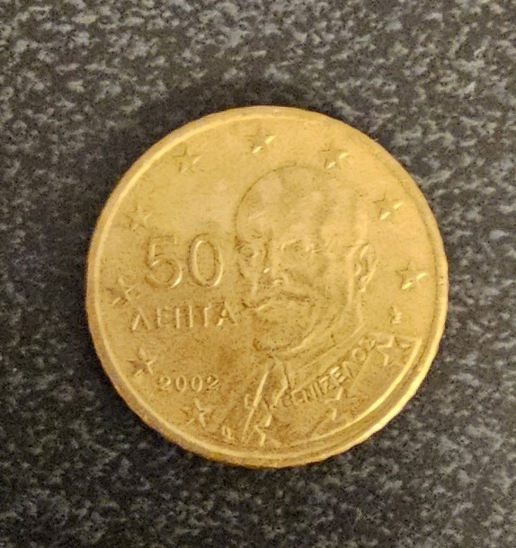 Greece 50 euro cents lepta coin 2001 | eBay