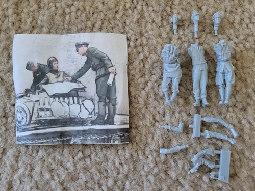 1/35 WWII Tank Crew Resin 3 Figures Model Assembly Kit DIY Kit | eBay