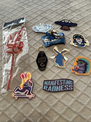 Dutch Bros Coffee lil Bros Dog Straw Keychain Sticker Lot | eBay