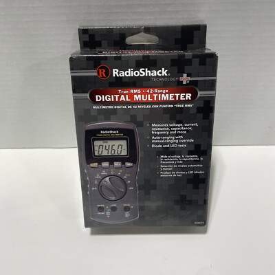 RADIO SHACK TRUE RMS 42 RANGE DIGITAL MULTIMETER NEW OPEN BOX | eBay