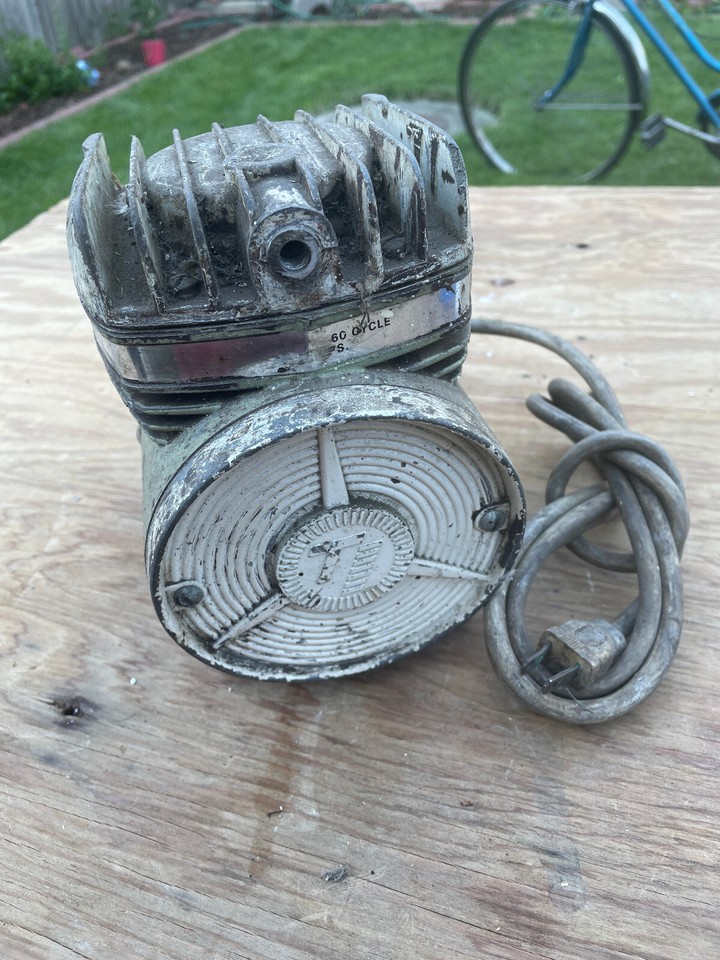 WORKING Vintage Thomas Industries Sprayit Oiless Diaphragm Compressor ...