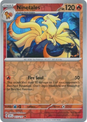 Ninetales 017/191 Reverse Holo Surging Sparks SSP Pokemon Card NM | eBay