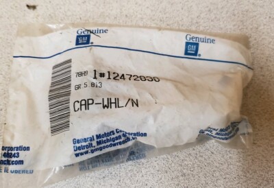 Genuine GM Wheel Nut Cap,Black, GM # 12472838, in bag OEM part. | eBay