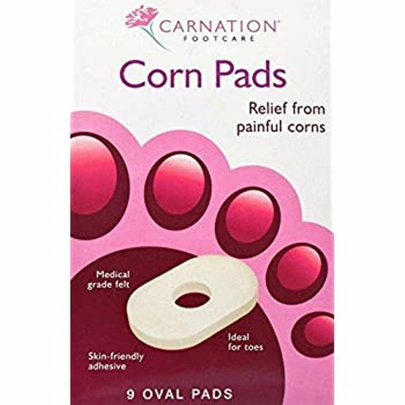 Carnation Corn Pads Footcare Corn Relieves Painful Corns Pads 9 Oval ...