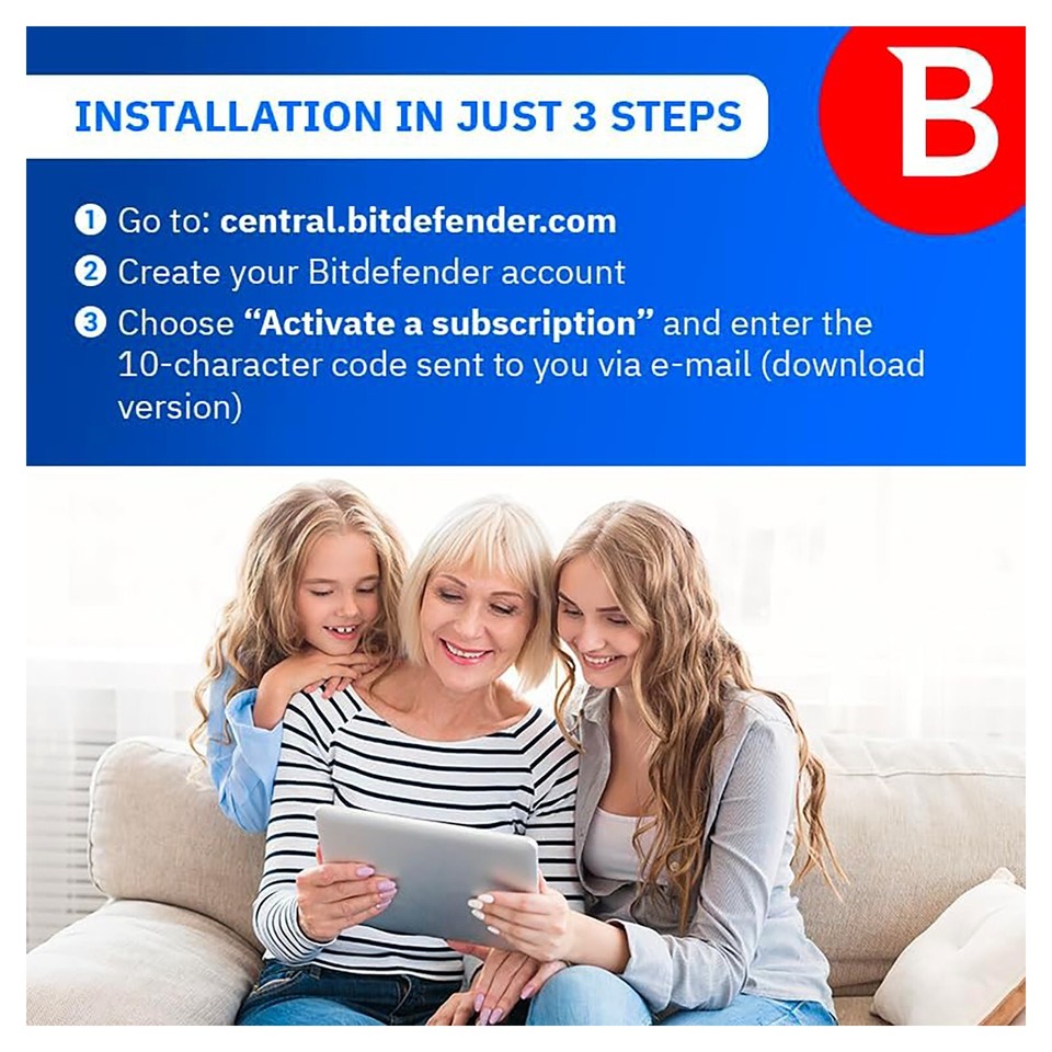 Bitdefender Total Security 2026 200MB VPN 5 PC Devices 2 Years (EMAIL ...