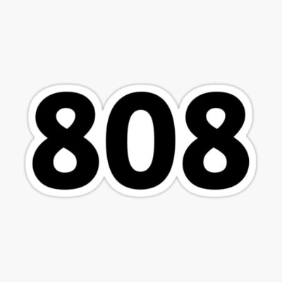 Travel Hawaii Aloha State Island 808 Hometown Destination Vinyl Decal ...