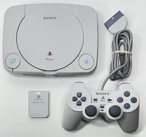 Sony Playstation PS One PS1 WHITE Console Bundle Original Controller ...