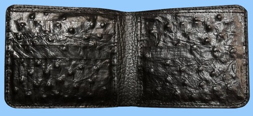 New MENS GENUINE NATURAL WALLEYE LEATHER - FISH SKIN - BIFOLD WALLET | eBay