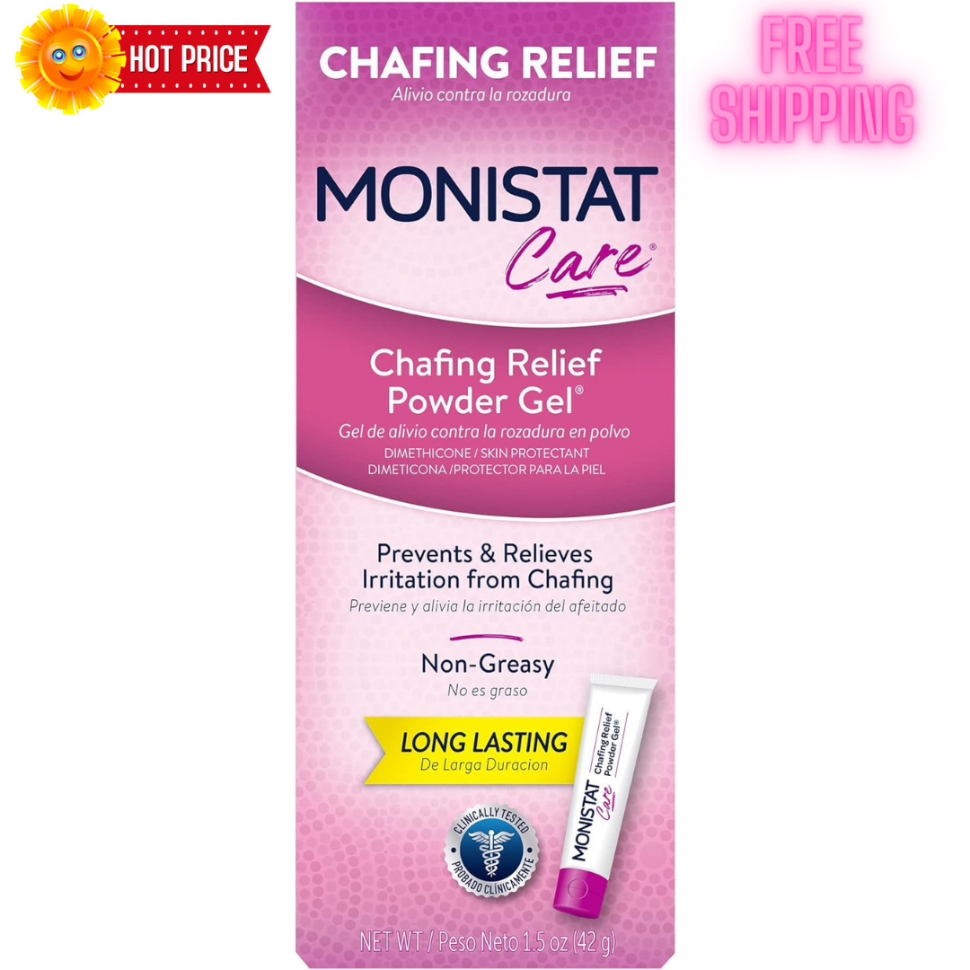 Monistat Care Chafing Relief Powder Gel | Anti Chafe Protection | 1.5 ...