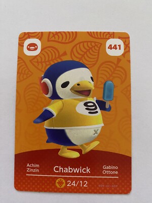 441 Chabwick Animal Crossing Amiibo Card #441 Authentic ACNH | eBay ...