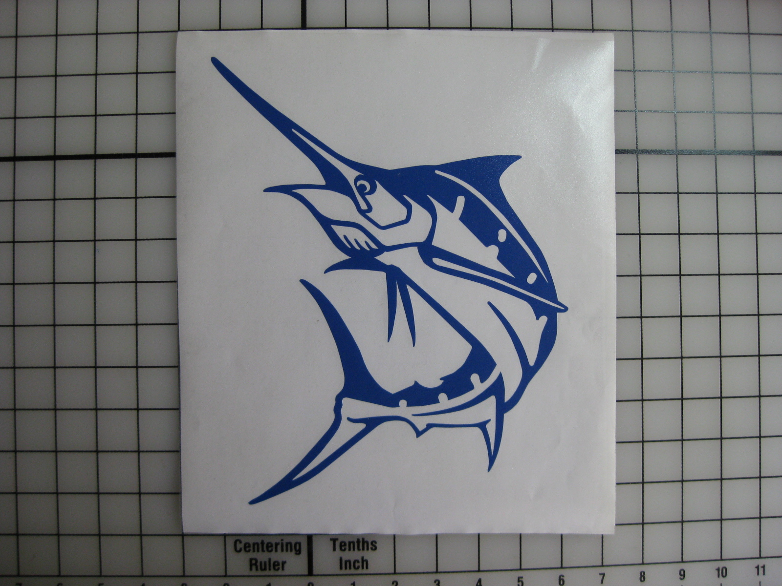 8 LARGE FISH Decals BLUE Dorado Tuna Marlin Car Truck Window Fishing ...