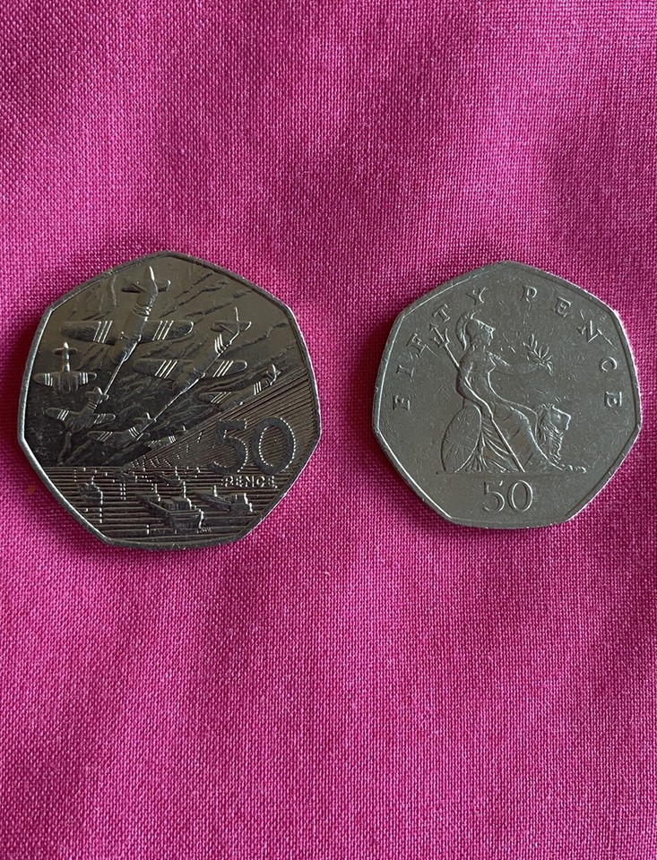 RARE Collectors Coin, 1994 50p D DAY NORMANDY LANDINGS, 50th ...