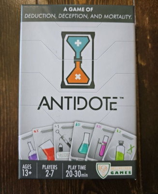 Antidote Card Game Ages 13+ A Game Of Deduction Deception And Mortality ...