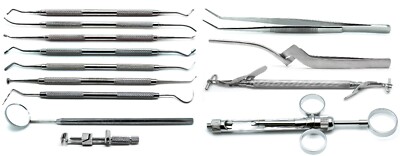 Dental Amalgam & Composite Tray Setup Stainless Steel Instruments Set ...